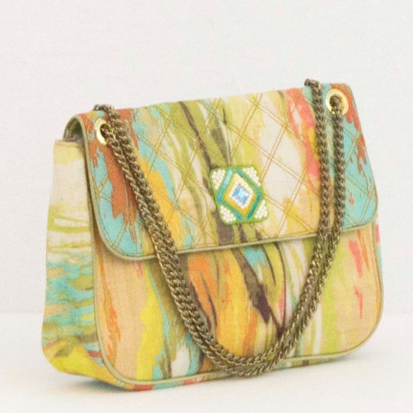 Randi & Will Collection | Bags | Handbag Linen Printed Material With ...